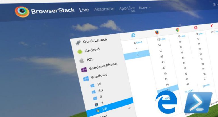 Using Powershell To Make Browserstack Local Testing Easier With Microsoft Edge Somewhat Abstract
